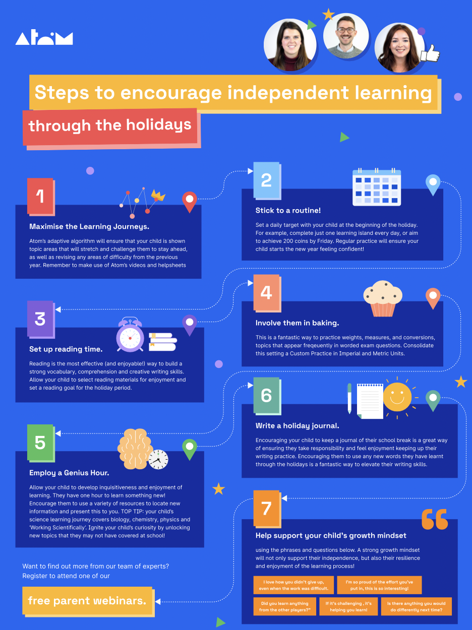 Atom Learning's Study Timetable