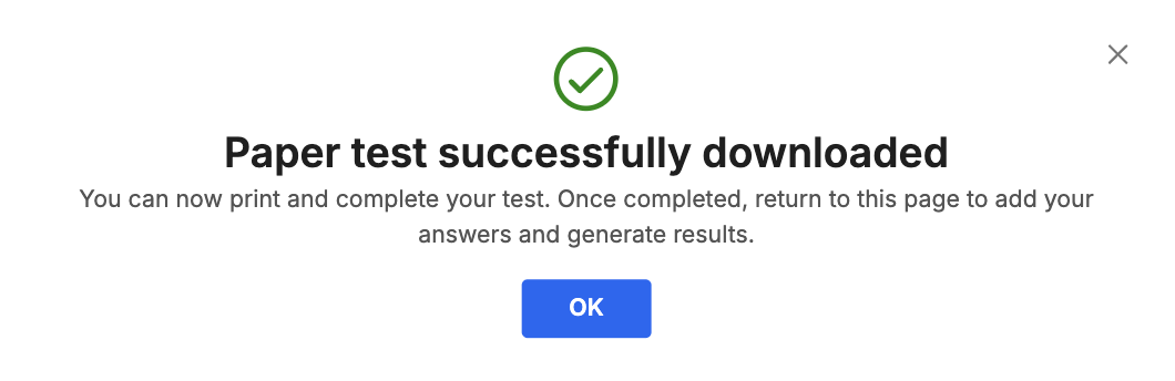 Unlimited paper tests on Atom Home