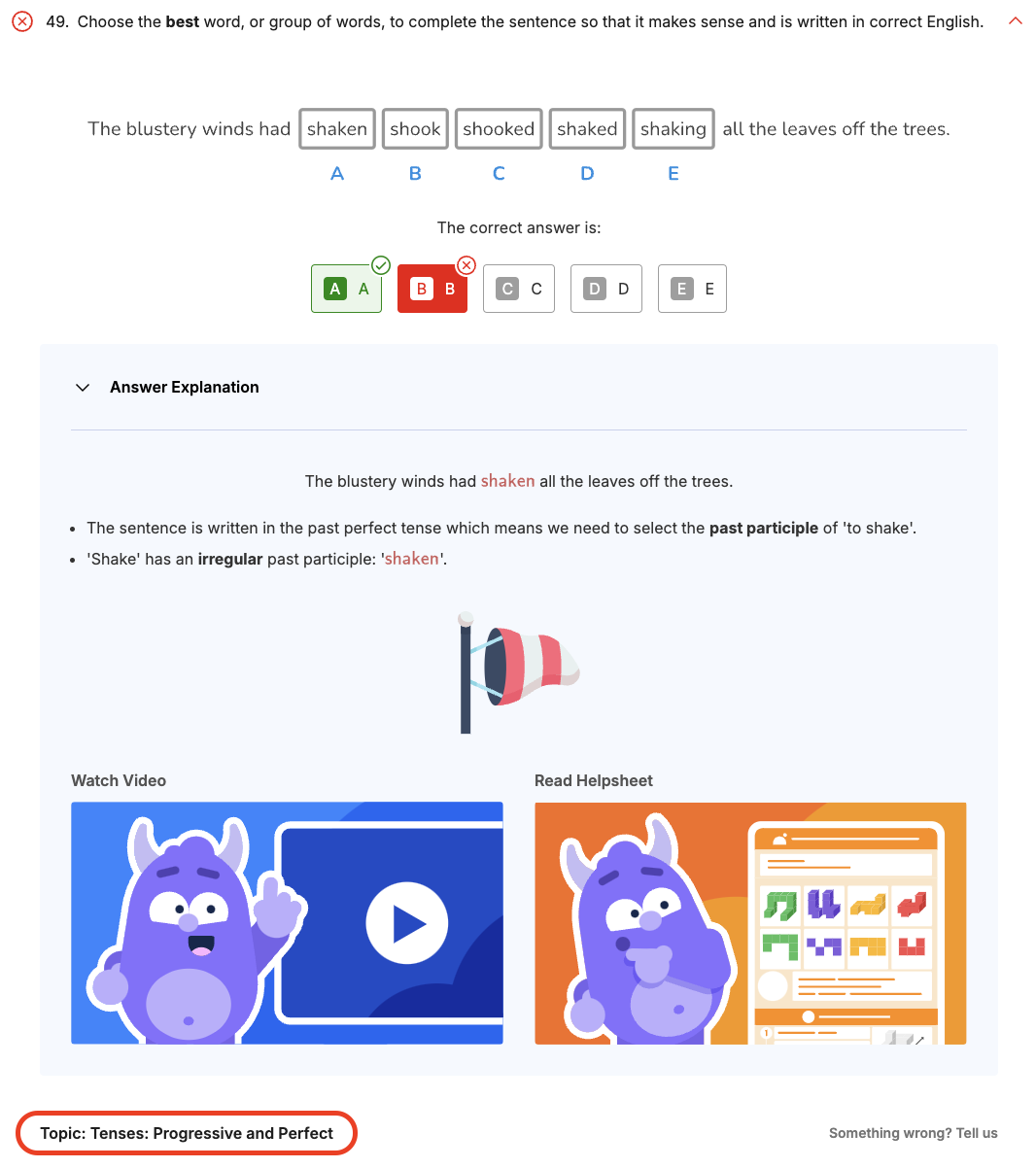 Understanding your child's mock test results (paper tests)